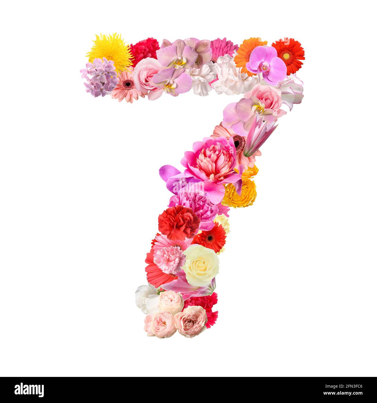 Number 7 collage hi-res stock photography and images - Alamy