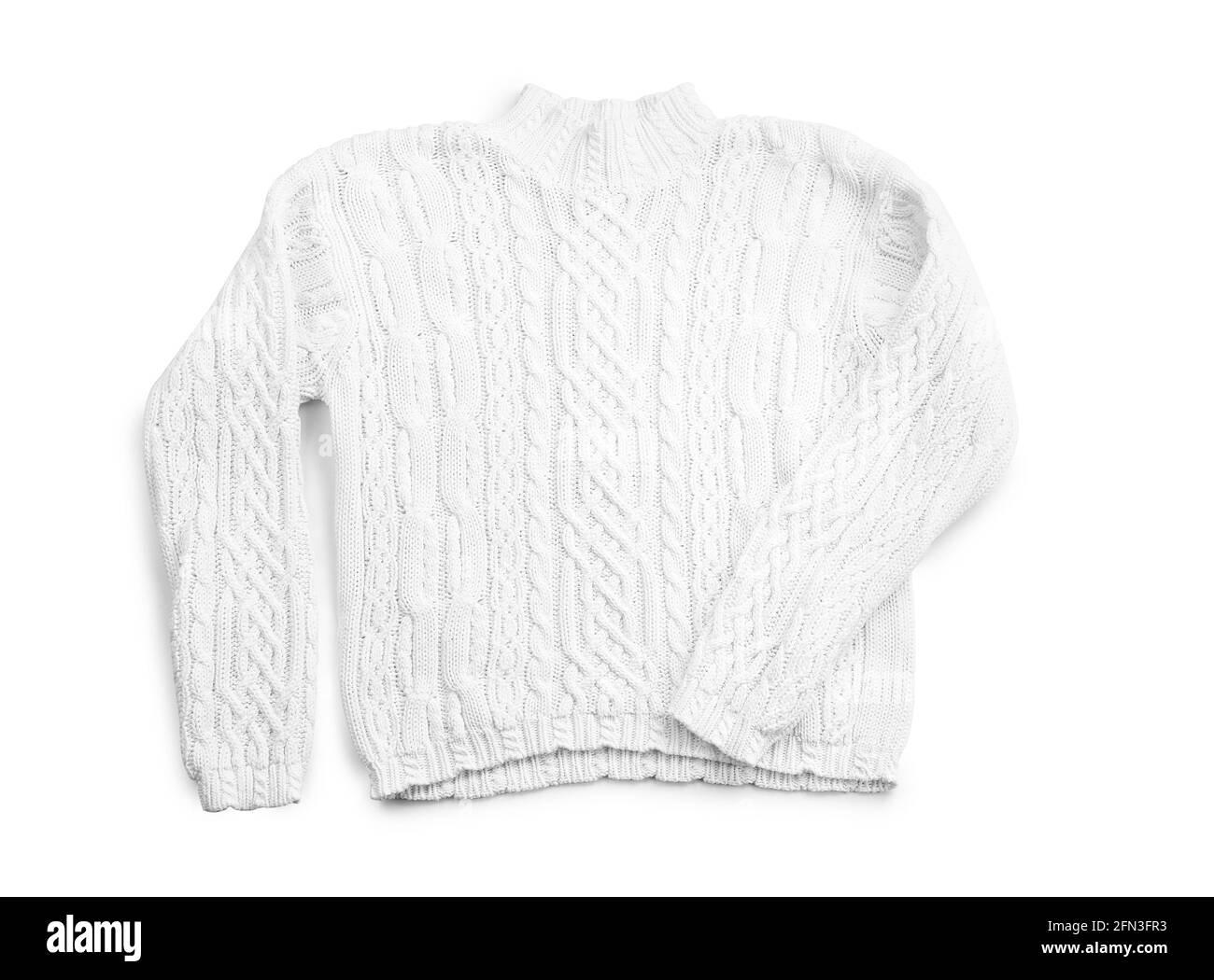 Stylish sweater on white background Stock Photo - Alamy