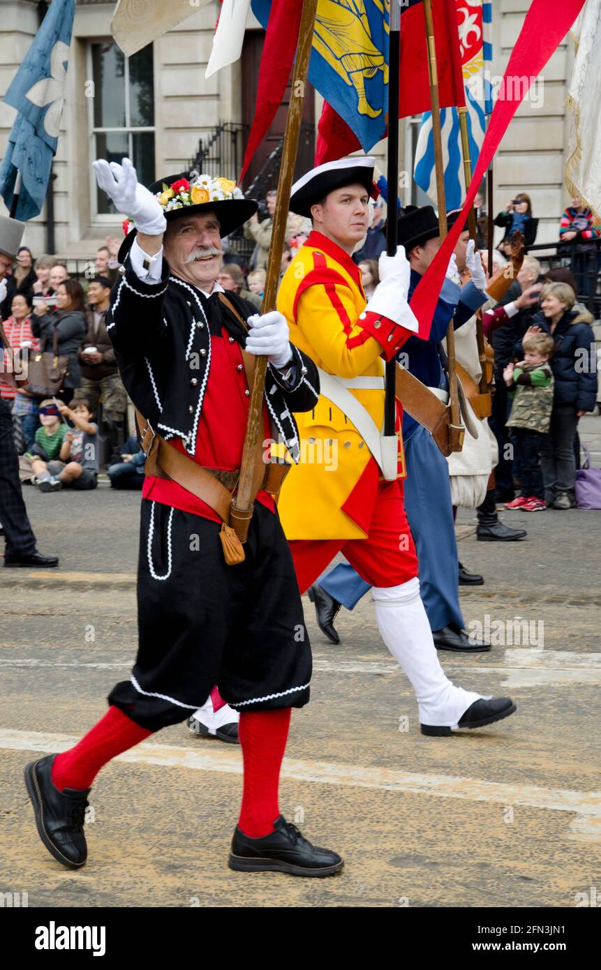 The city of london procession the lord mayors show costume hi-res stock ...