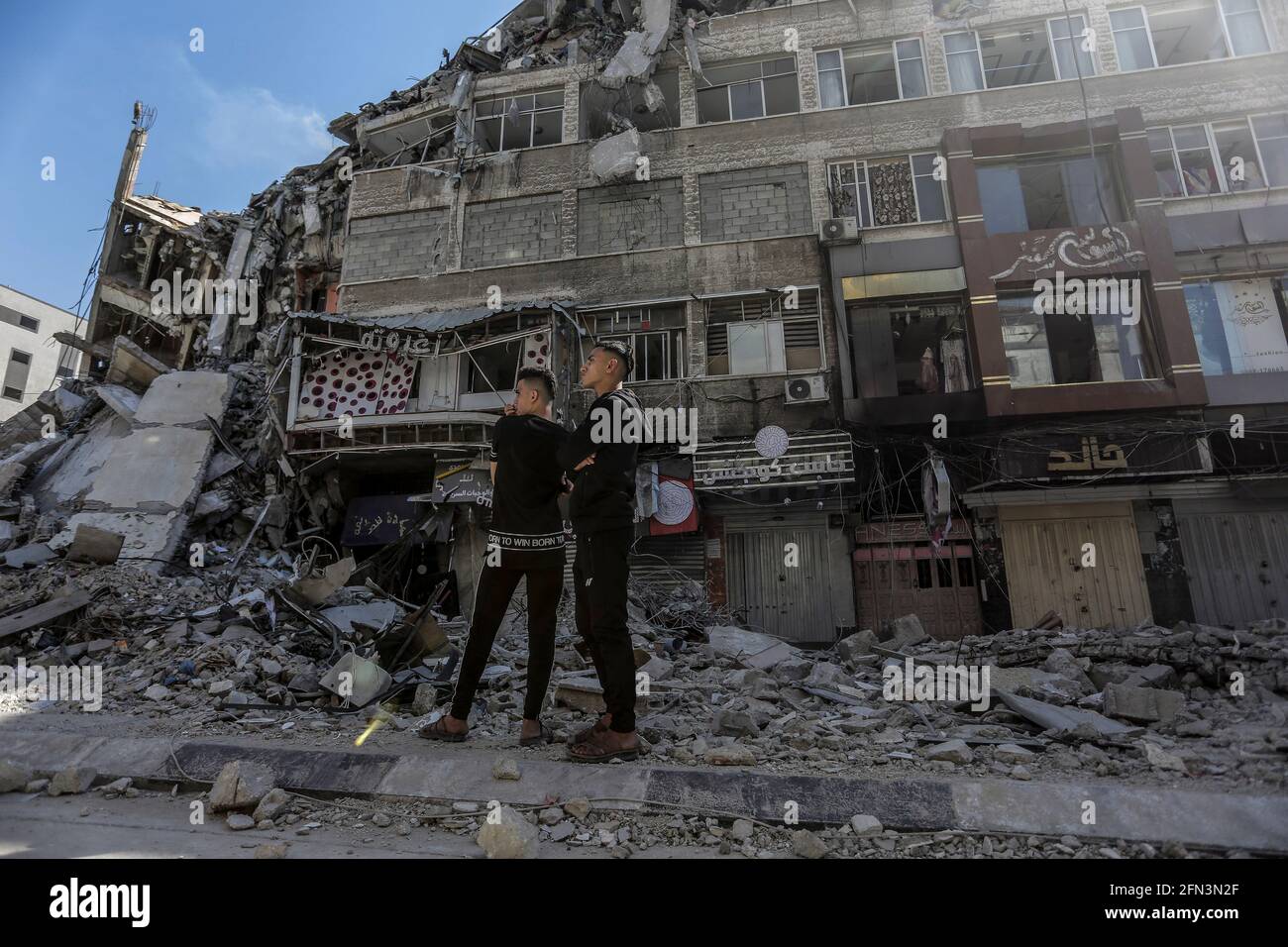 May 13, 2021, Gaza City, The Gaza Strip, Palestine: Palestinians ...