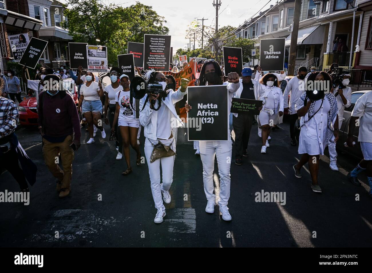 Philadelphia, USA. 13th May, 2021. West Philadelphia residents marched ...