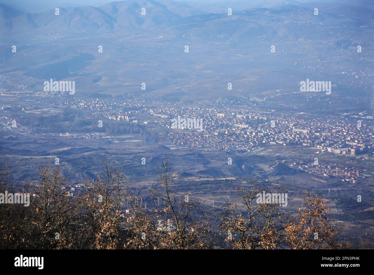 Skopje City from Vodno Hill in Macedonia Stock Photo - Alamy