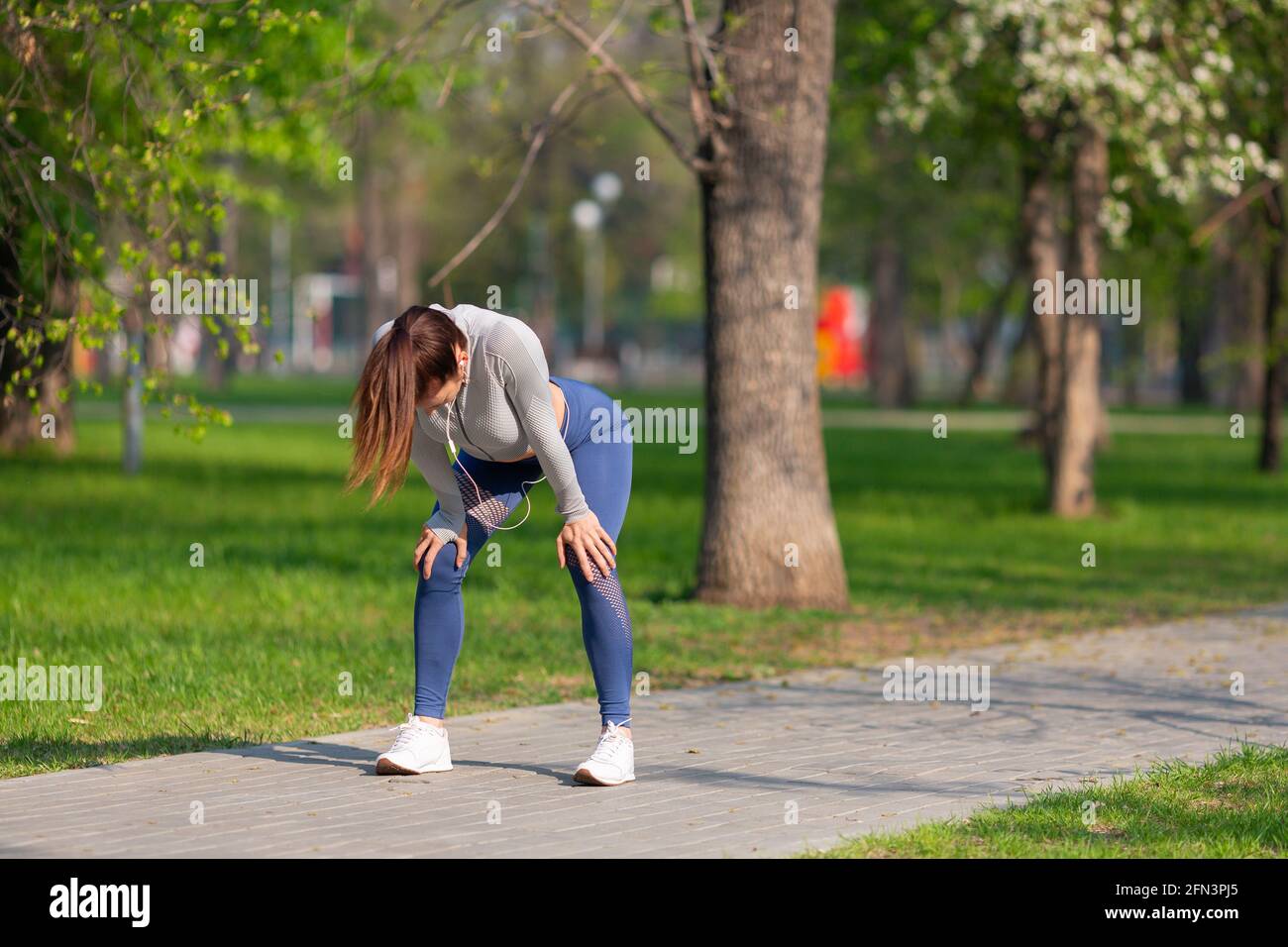 Exhausted athlete after race hi-res stock photography and images - Alamy