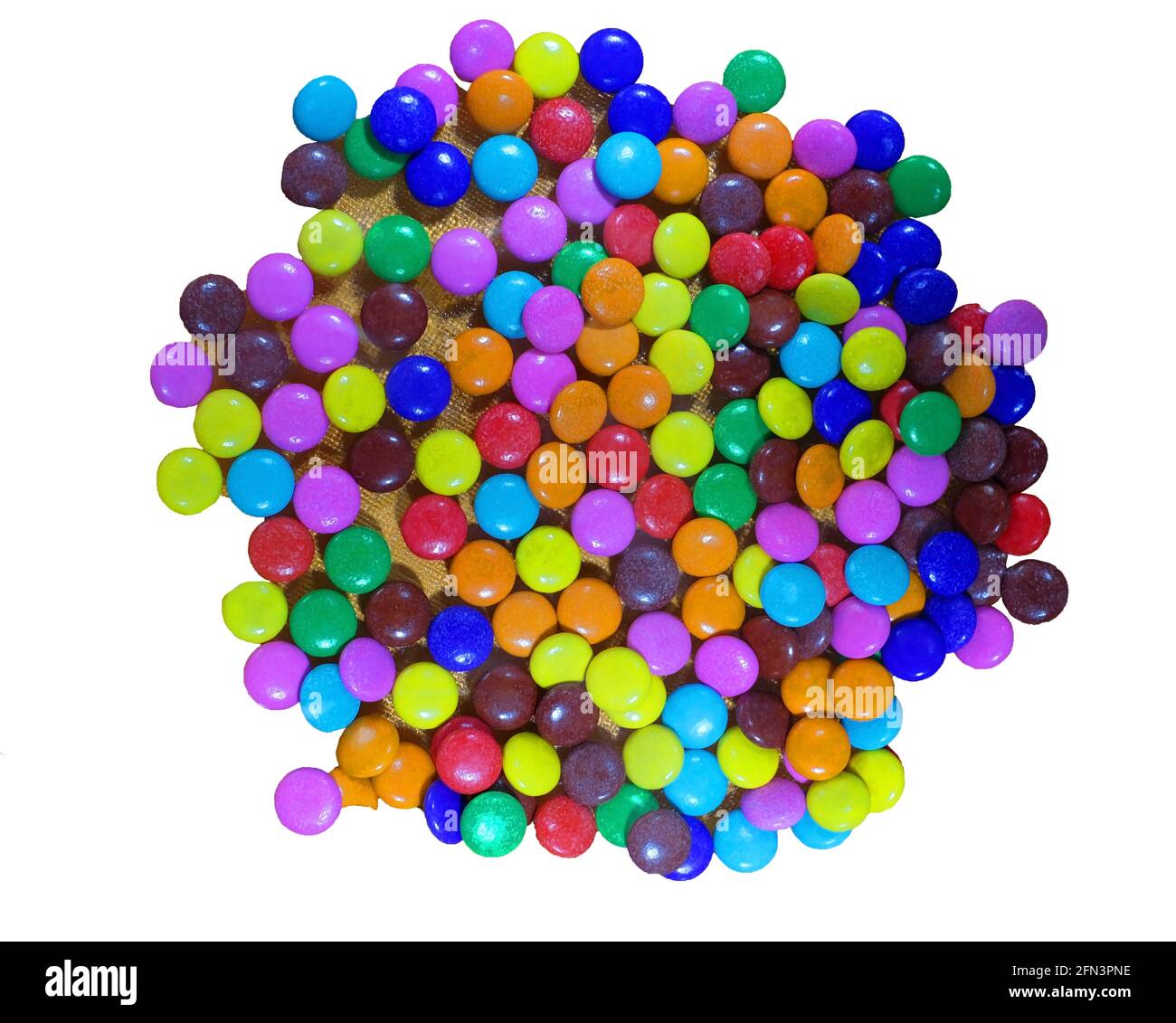 Colorful sweet candy tablets on white background Stock Photo - Alamy