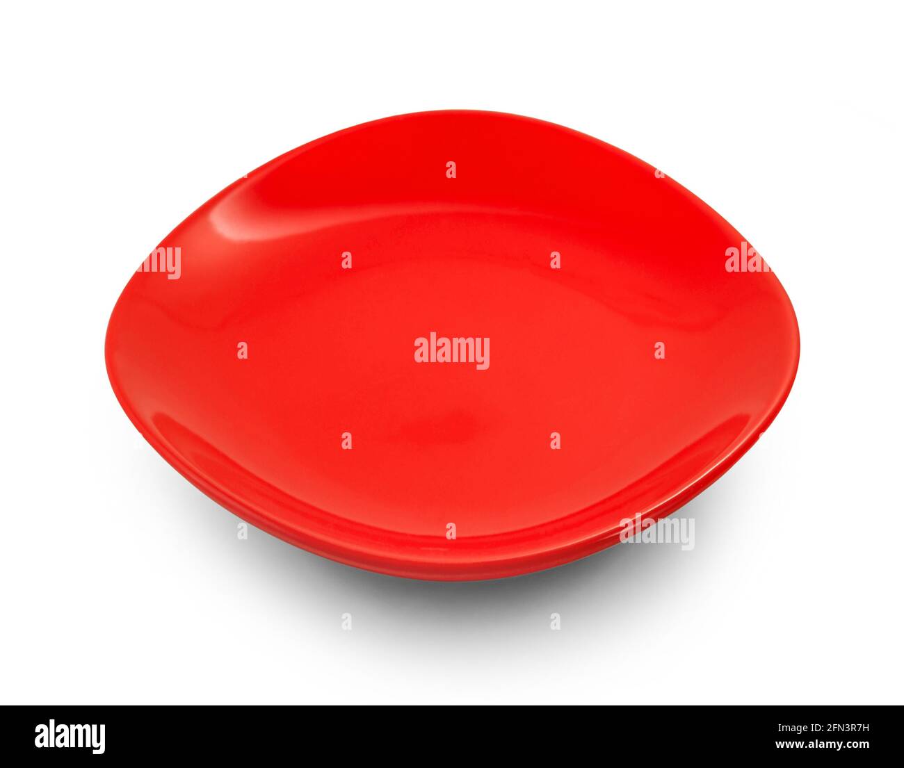 empty plate isolated on white background Stock Photo - Alamy