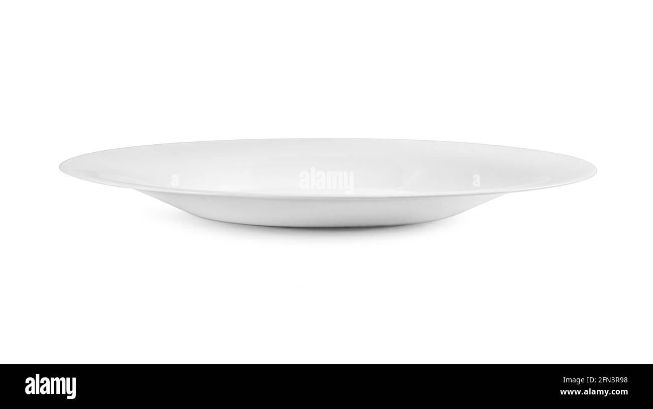 white plate on white background Stock Photo - Alamy