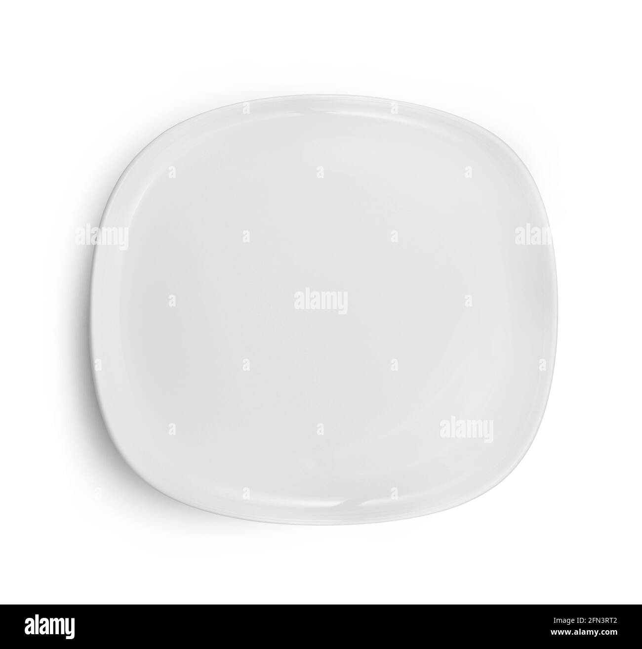 white plate isolated on white background Stock Photo - Alamy