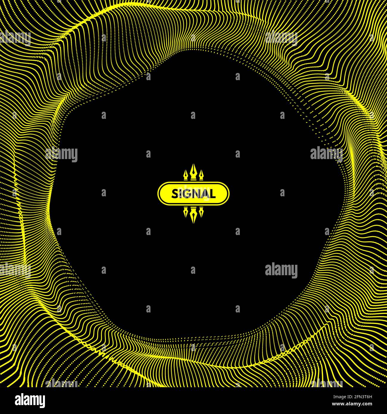 Tunnel. Array with Dynamic Particles. Futuristic Style. Cyberspace Grid. 3D Vector Illustration ...