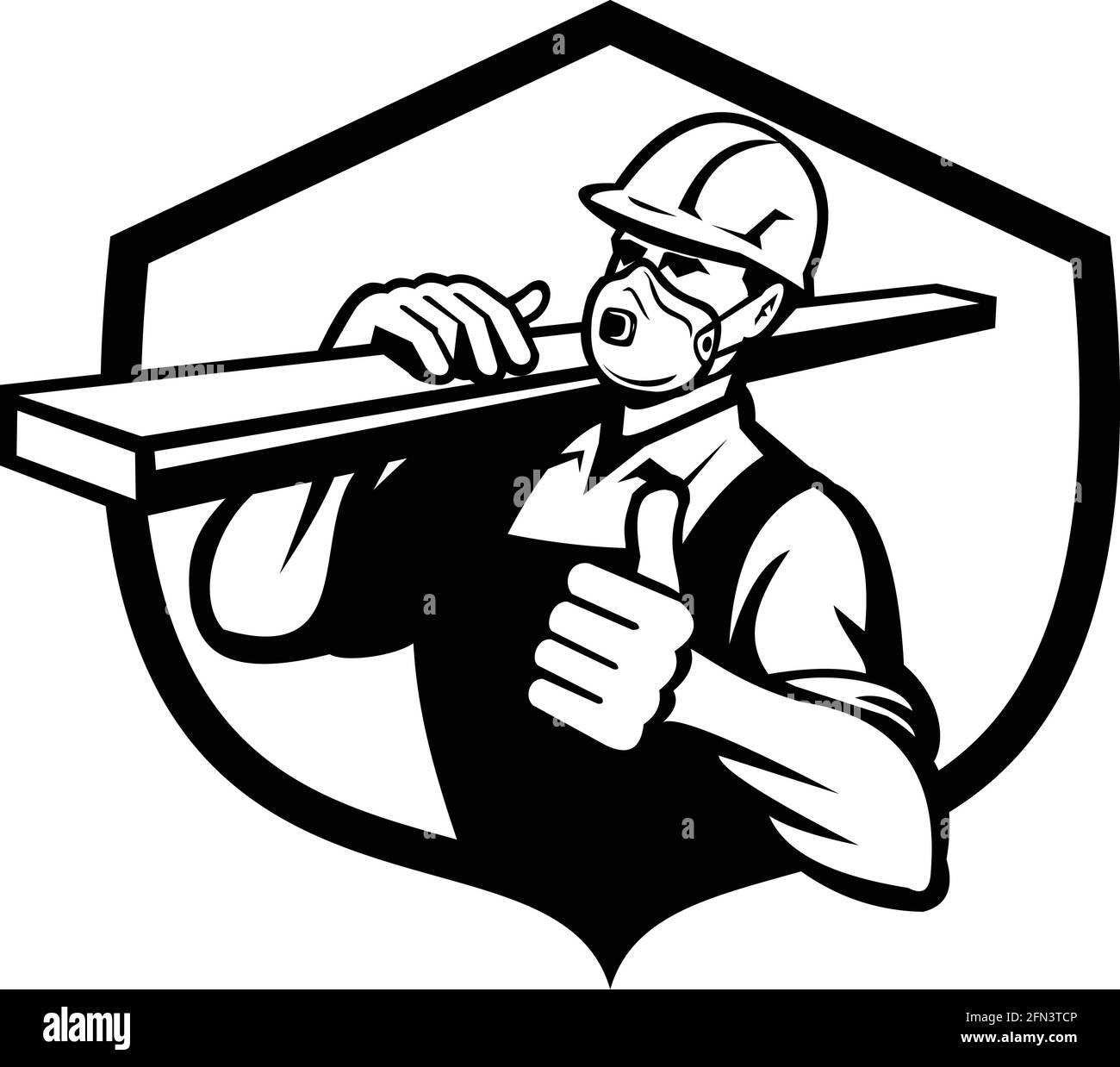 Wearing face shield Black and White Stock Photos & Images - Alamy