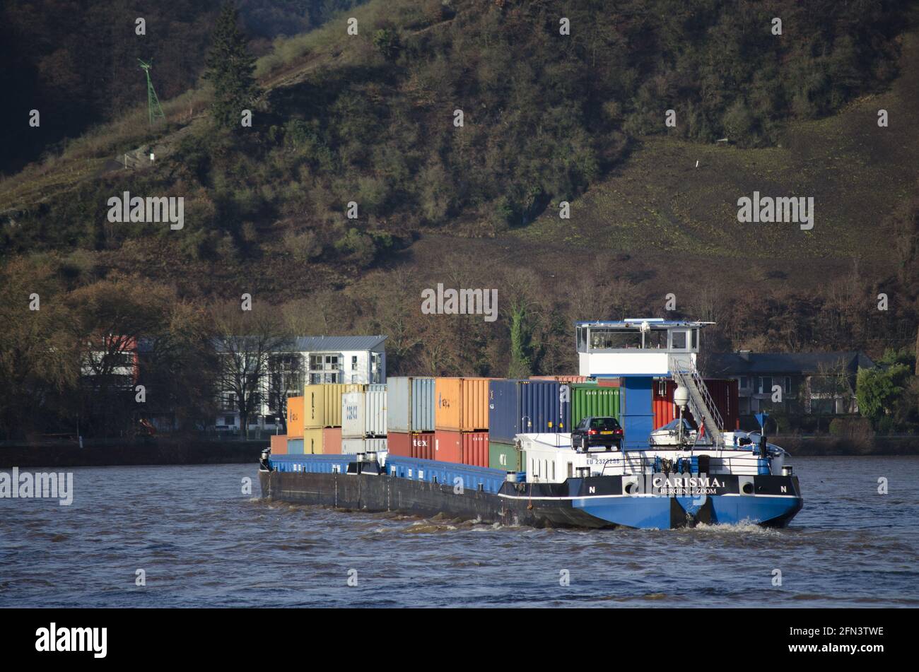 River rhine container barge hi-res stock photography and images - Alamy