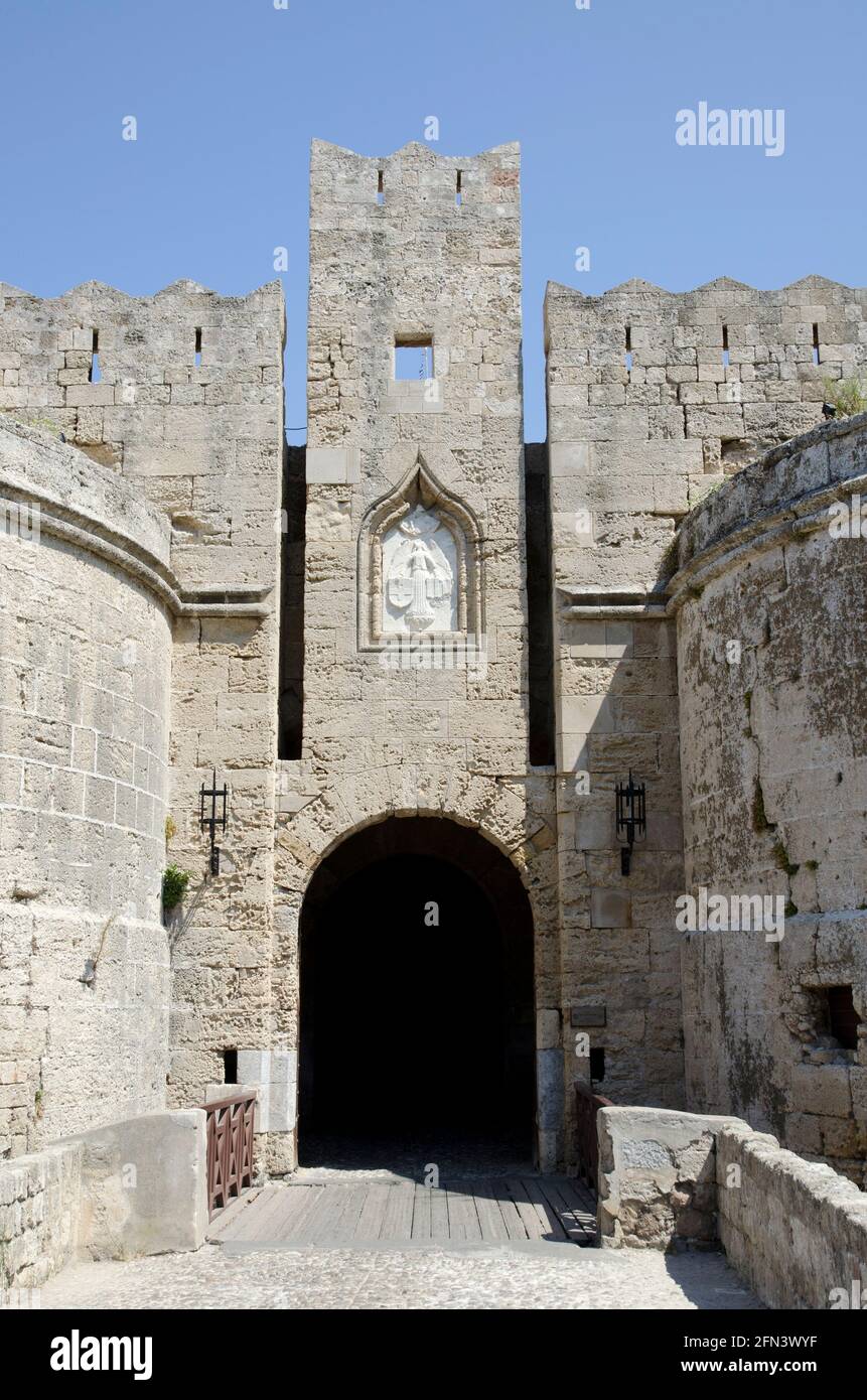 St Nicholas Fortress Rhodes Stock Photo - Alamy