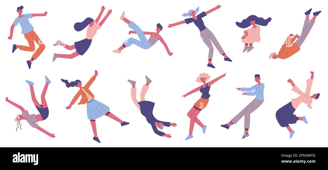 Floating People In Space