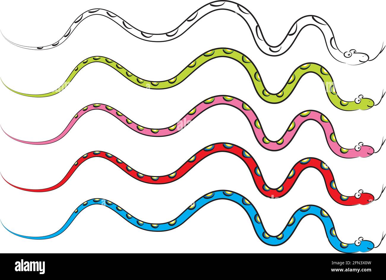 Cartoon snake Cut Out Stock Images & Pictures - Alamy