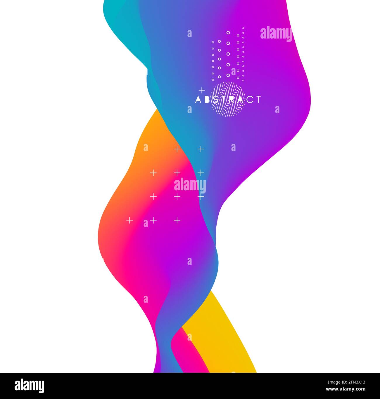 Abstract wavy pattern. Background for design. Vector Illustration for ...