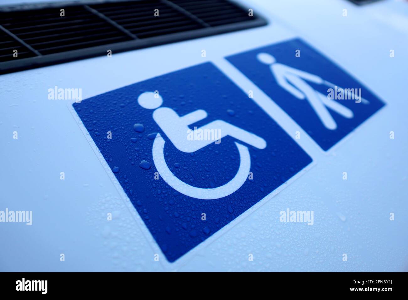 Transport Of Disabled People - Signature Stock Photo - Alamy
