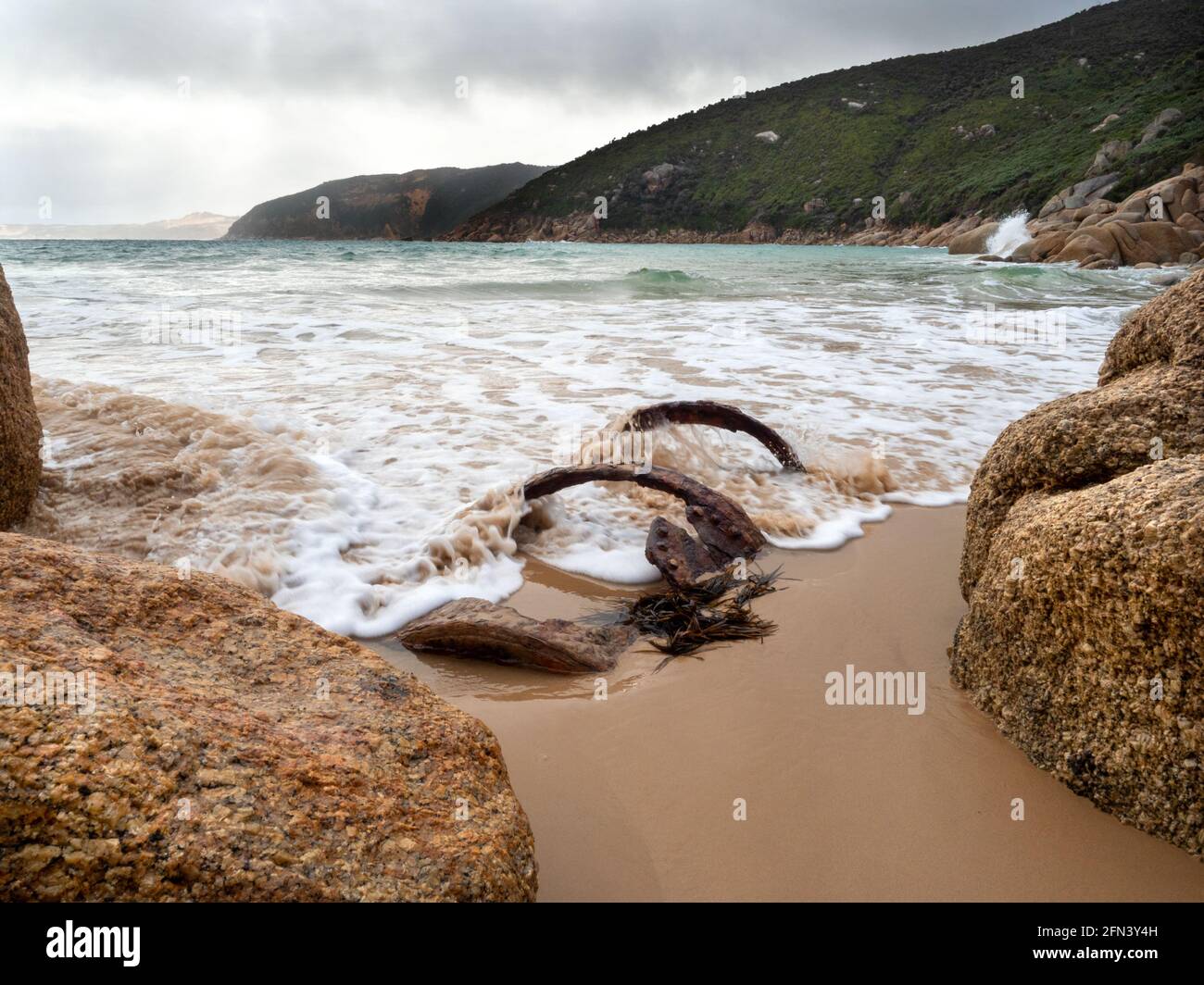 Fairy Cove at Wilsons Promontory National Park. Rusting boiler Stock ...