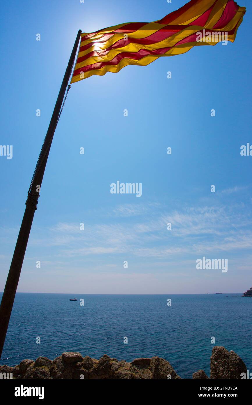 Calella costa brava flag hi-res stock photography and images - Alamy