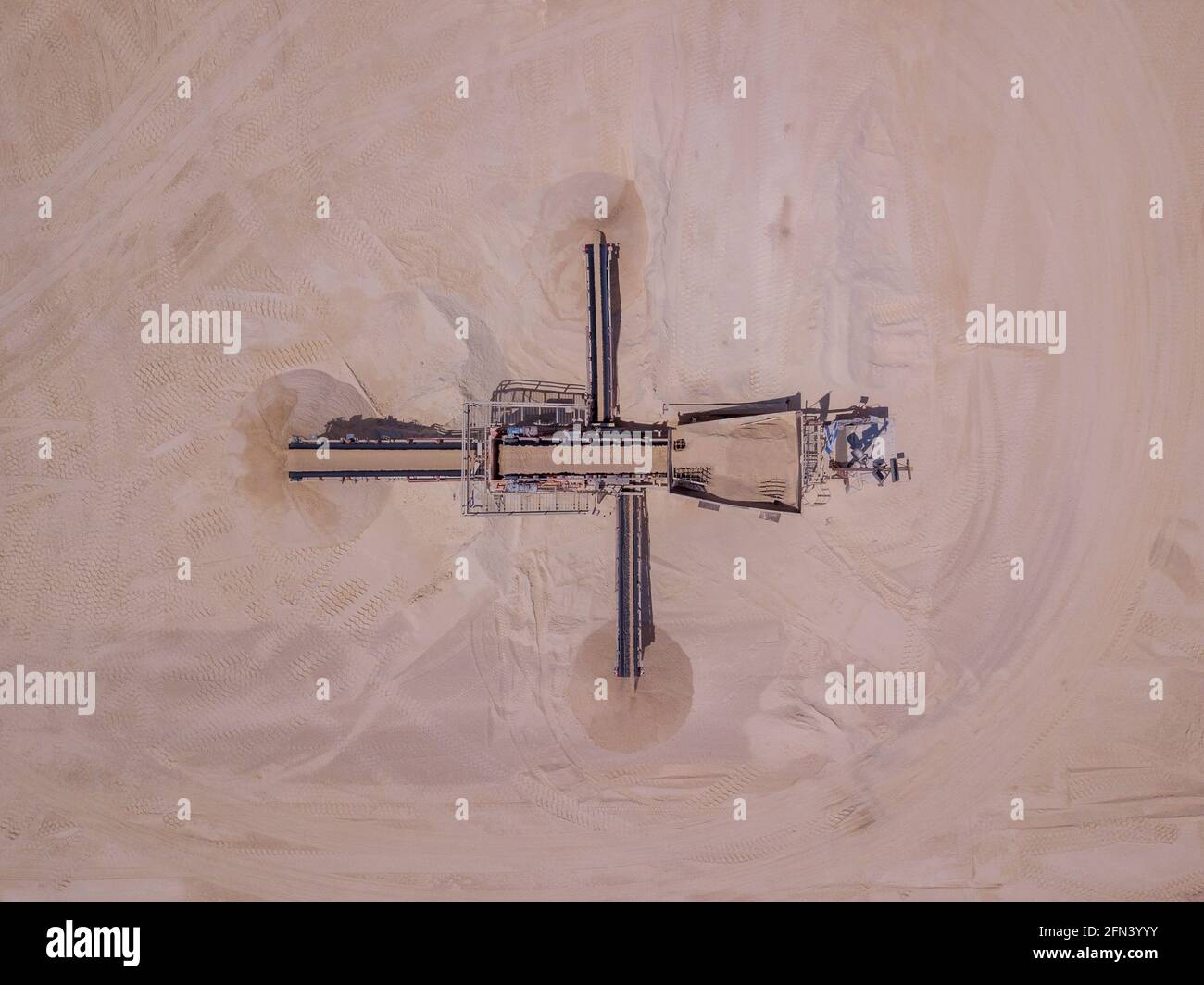 Quarry equipment for production of building materials Stock Photo - Alamy