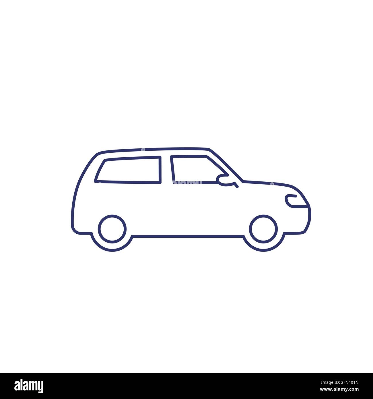 Big family car Stock Vector Images - Alamy