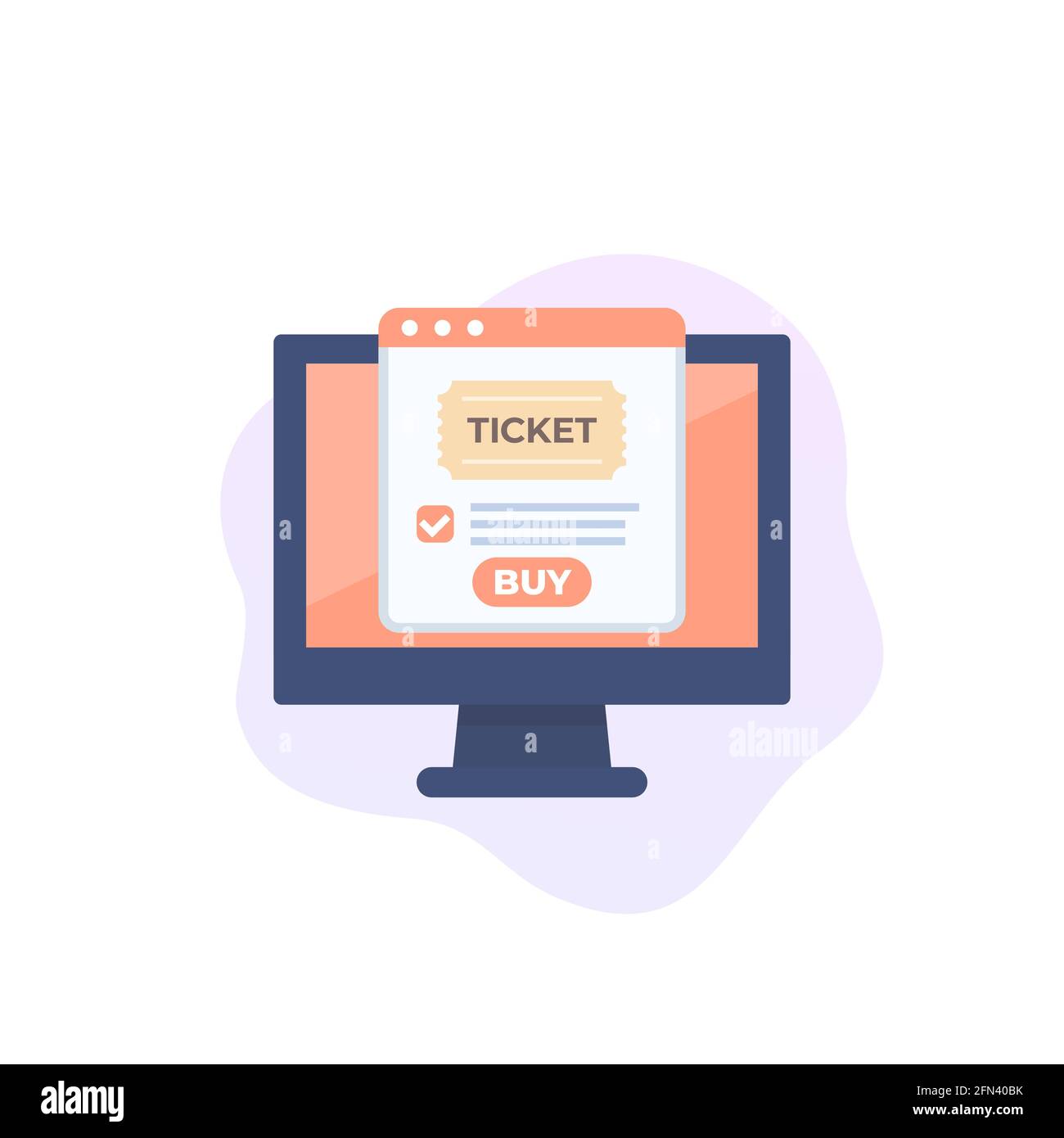 buy tickets online vector icon Stock Vector Image & Art - Alamy