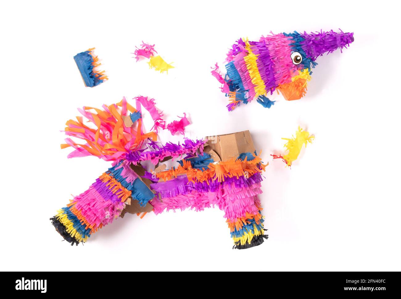 Broken open pinata hi-res stock photography and images - Alamy