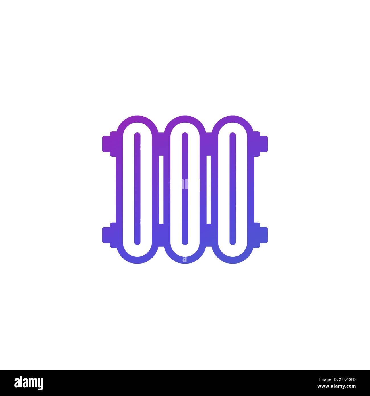 Heating radiator icon on white Stock Vector Image & Art - Alamy