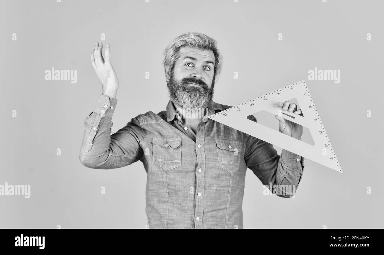 Right angle. Education concept. Drawing lesson. Studying with fun ...