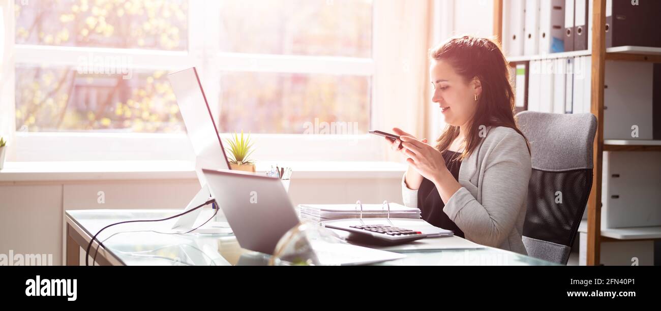 Taking Document Picture Or Photo With Phone. Smartphone Optical ...