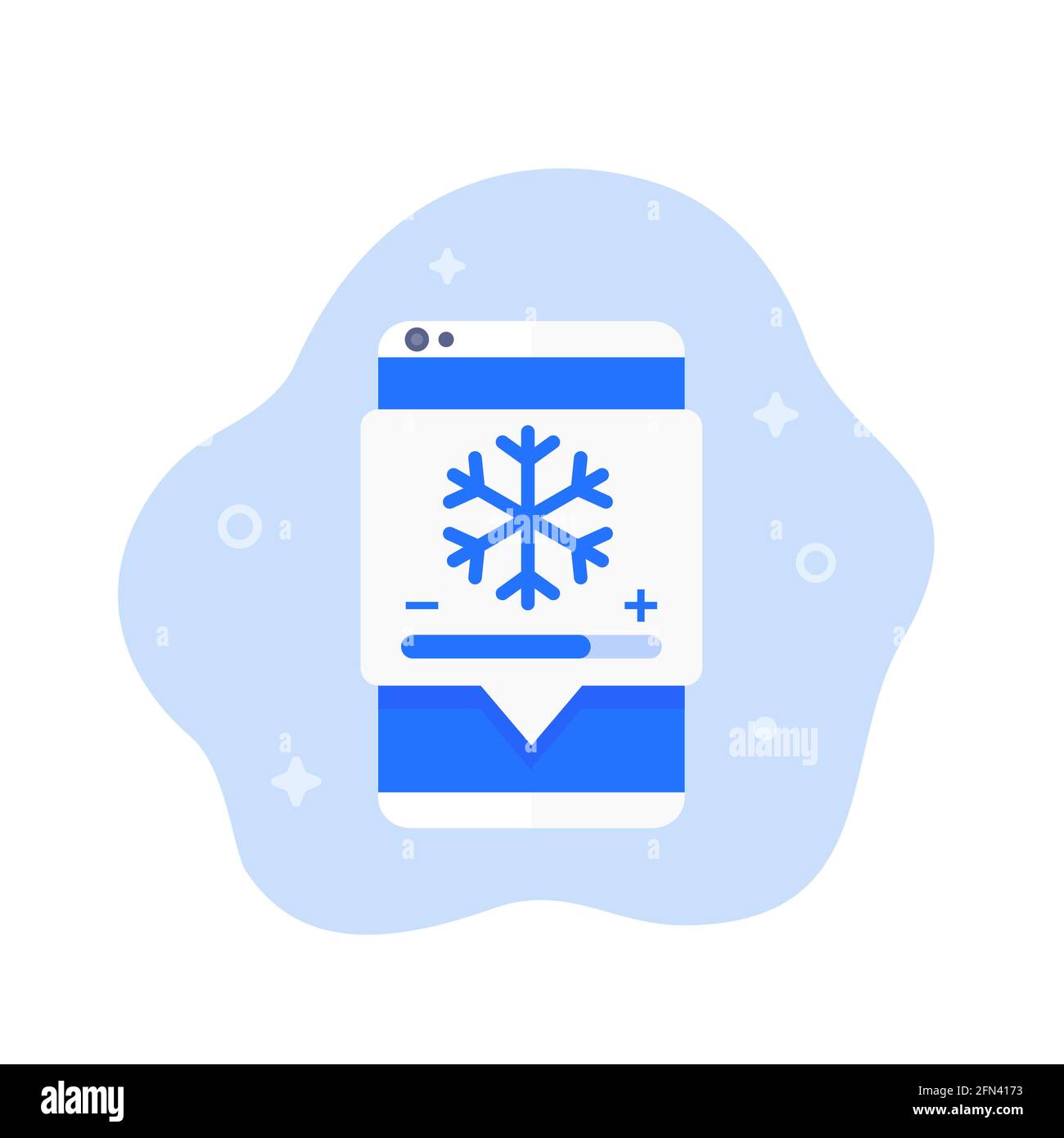 cooling control app vector icon Stock Vector Image & Art - Alamy