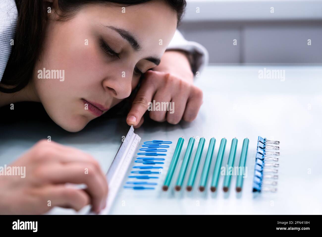 Obsessed Compulsive Perfectionist With OCD Disorder And Arrange Anxiety ...