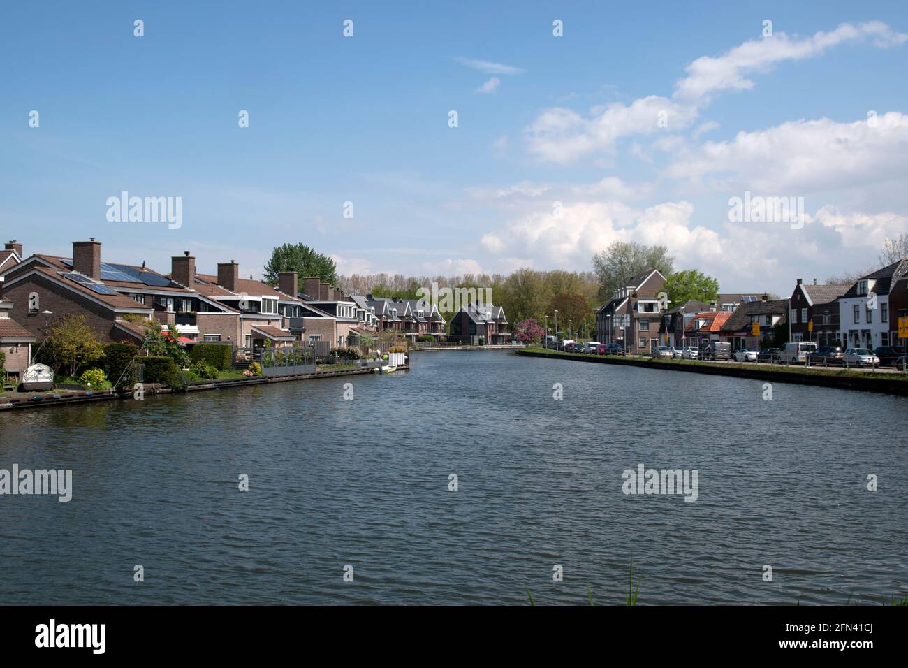 Houses At Driemond Along The Gaasp River The Netherlands 13-5-2021 ...