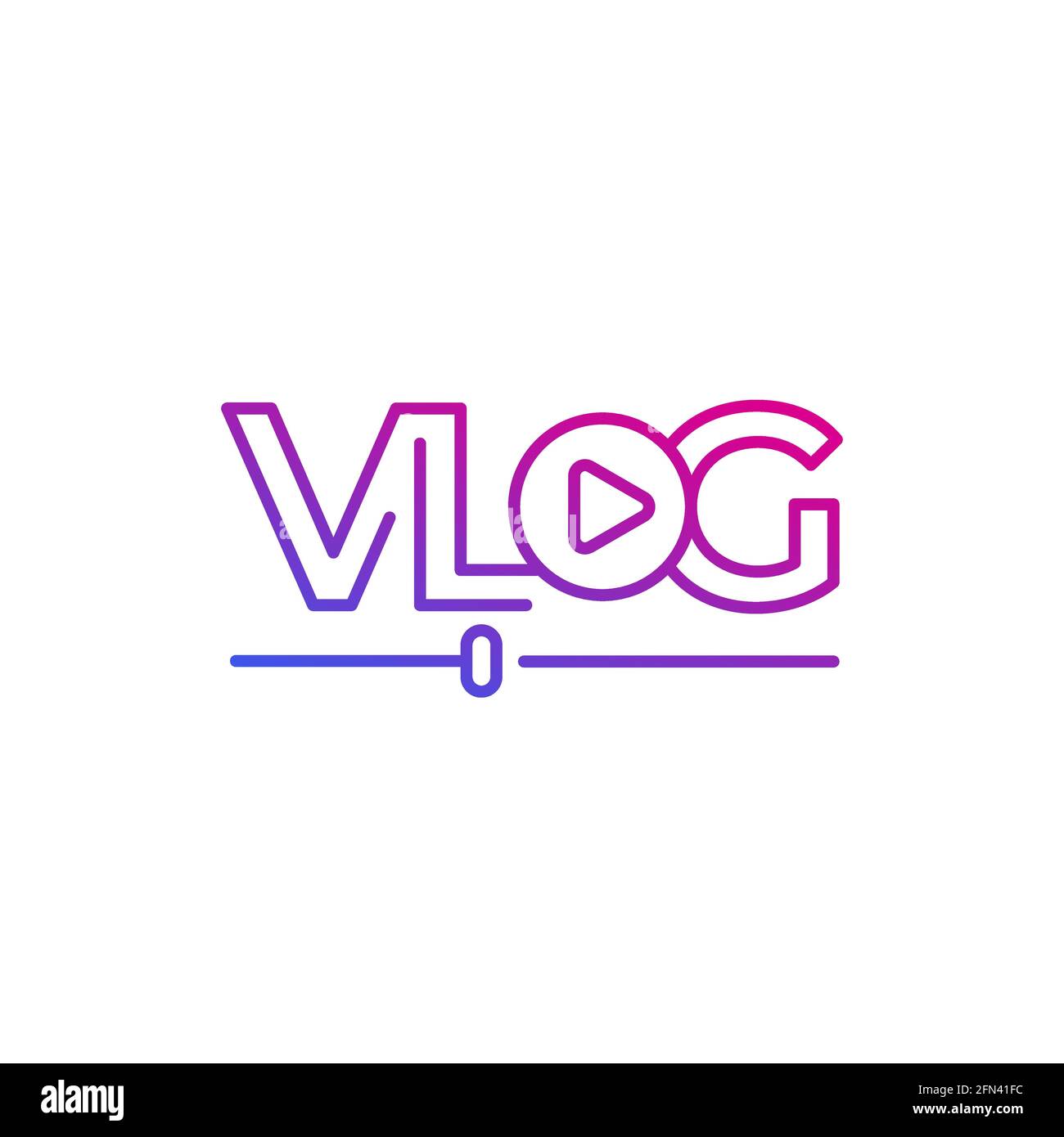Vlog logo Stock Vector Images - Alamy
