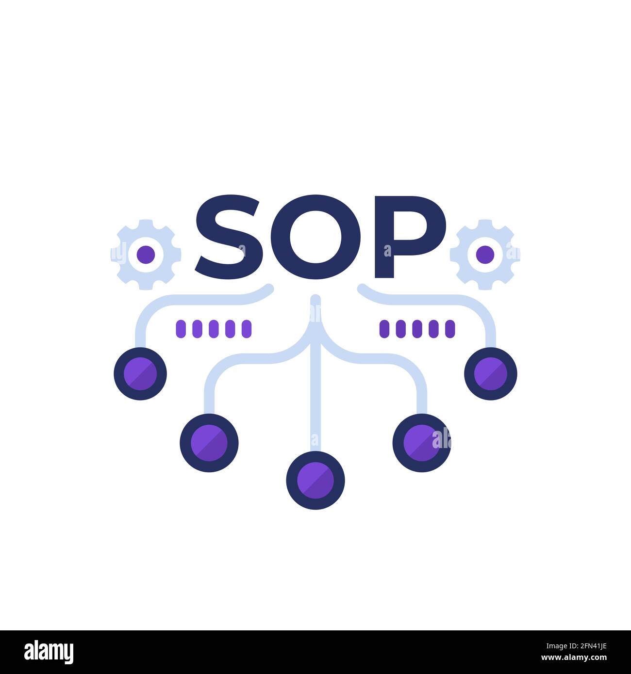 SOP, Standard Operating Procedure icon, vector Stock Vector Image & Art - Alamy