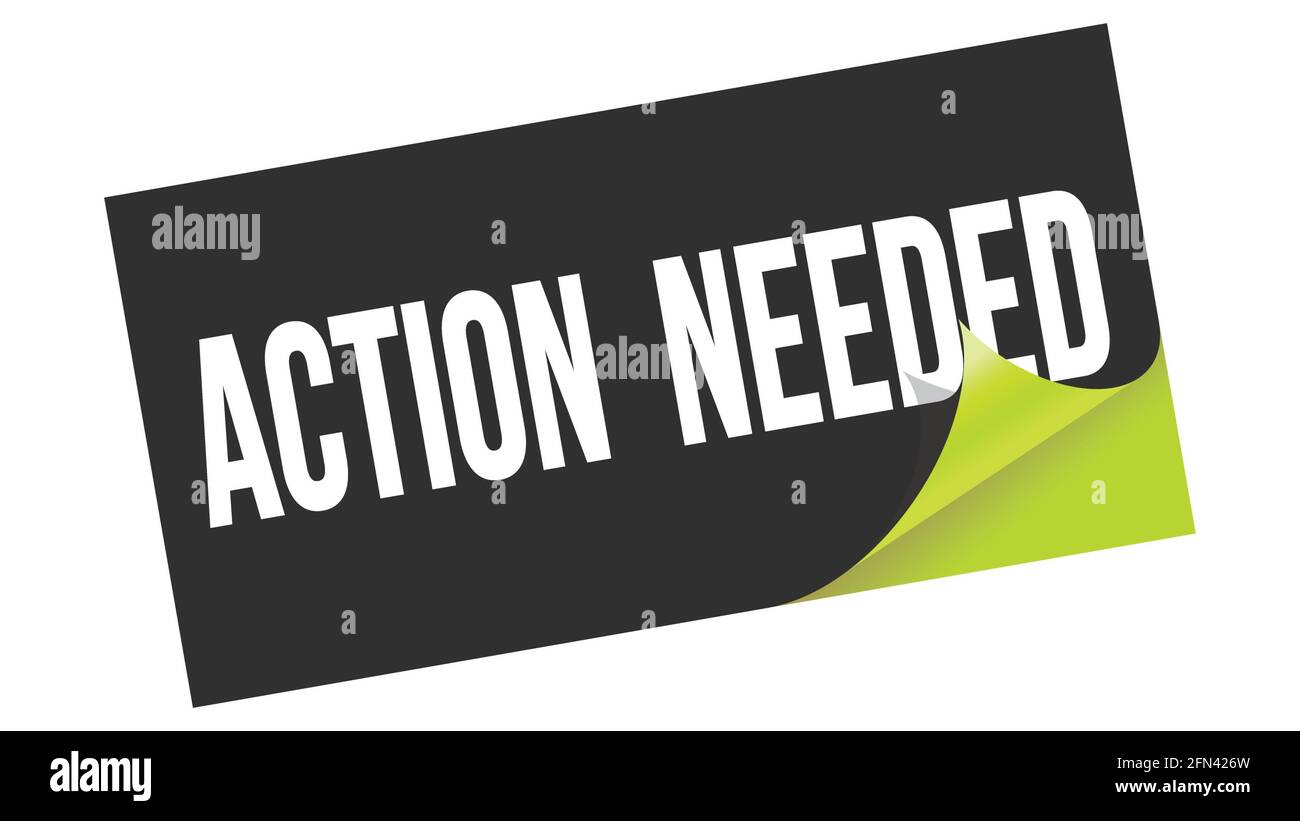 Action needed stamp hi-res stock photography and images - Alamy