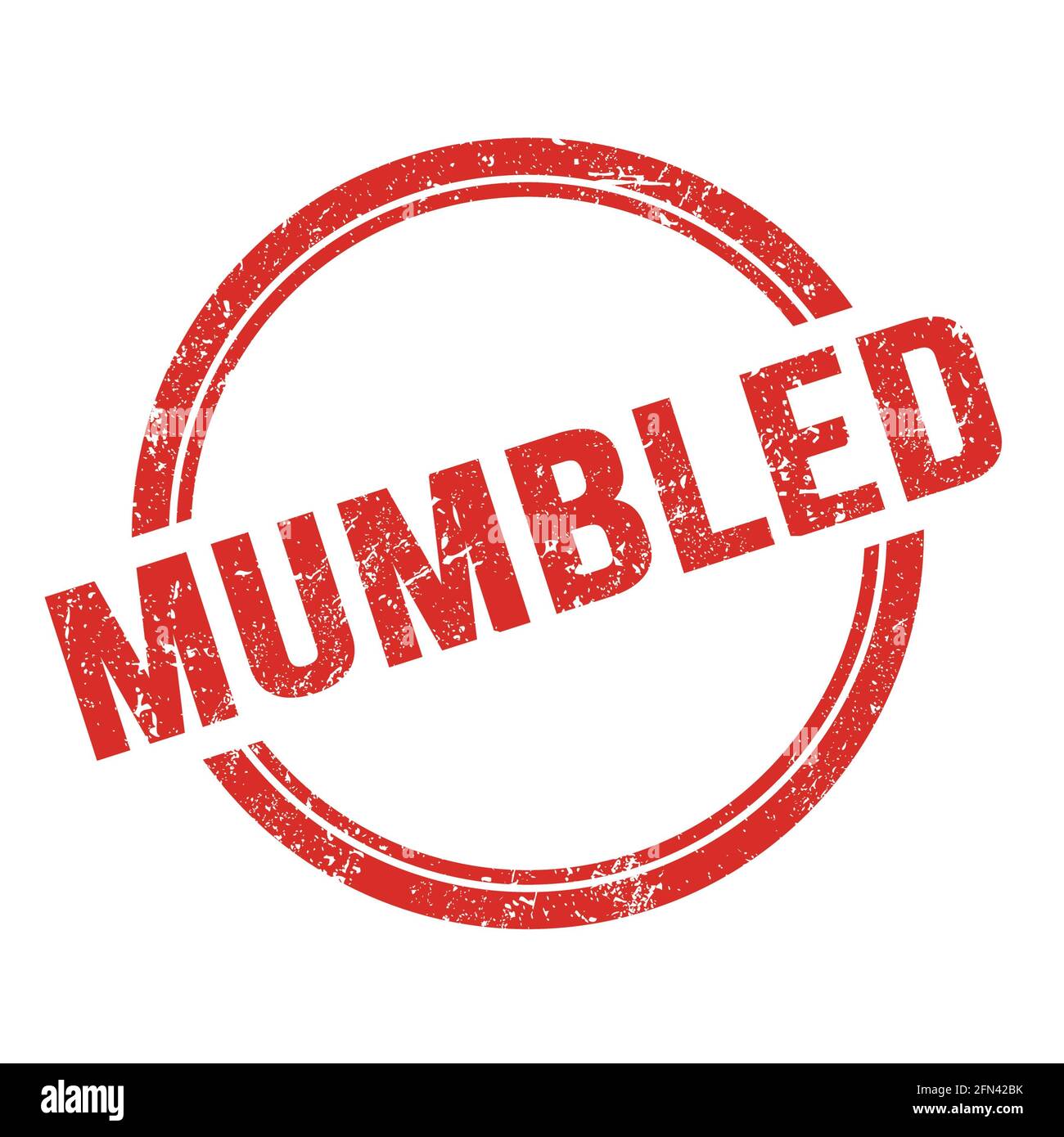 Mumbled hi-res stock photography and images - Alamy
