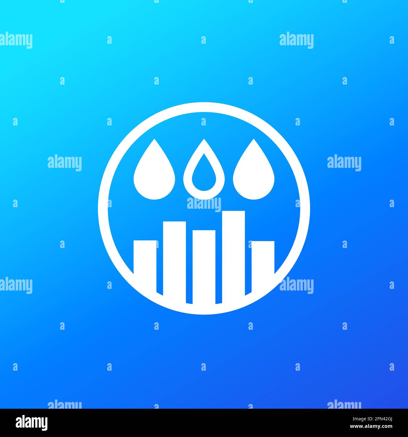 water level, humidity icon for web Stock Vector Image & Art - Alamy