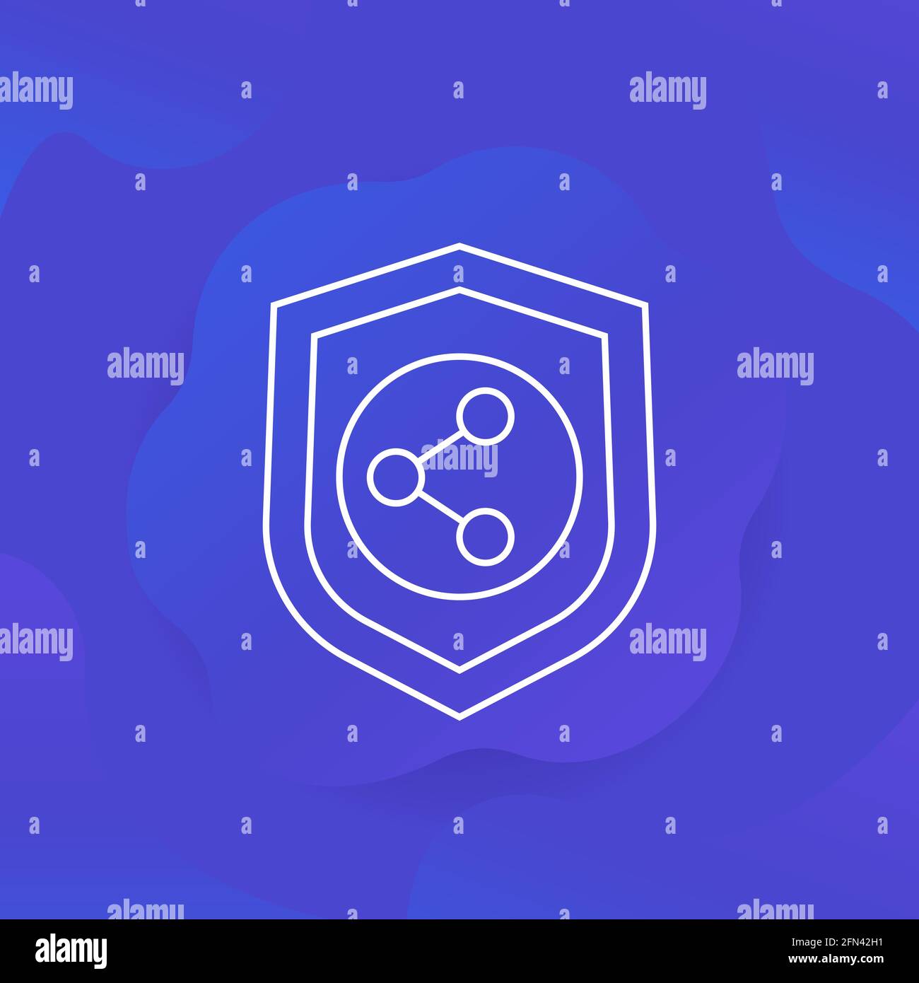 safe sharing icon, line vector Stock Vector Image & Art - Alamy