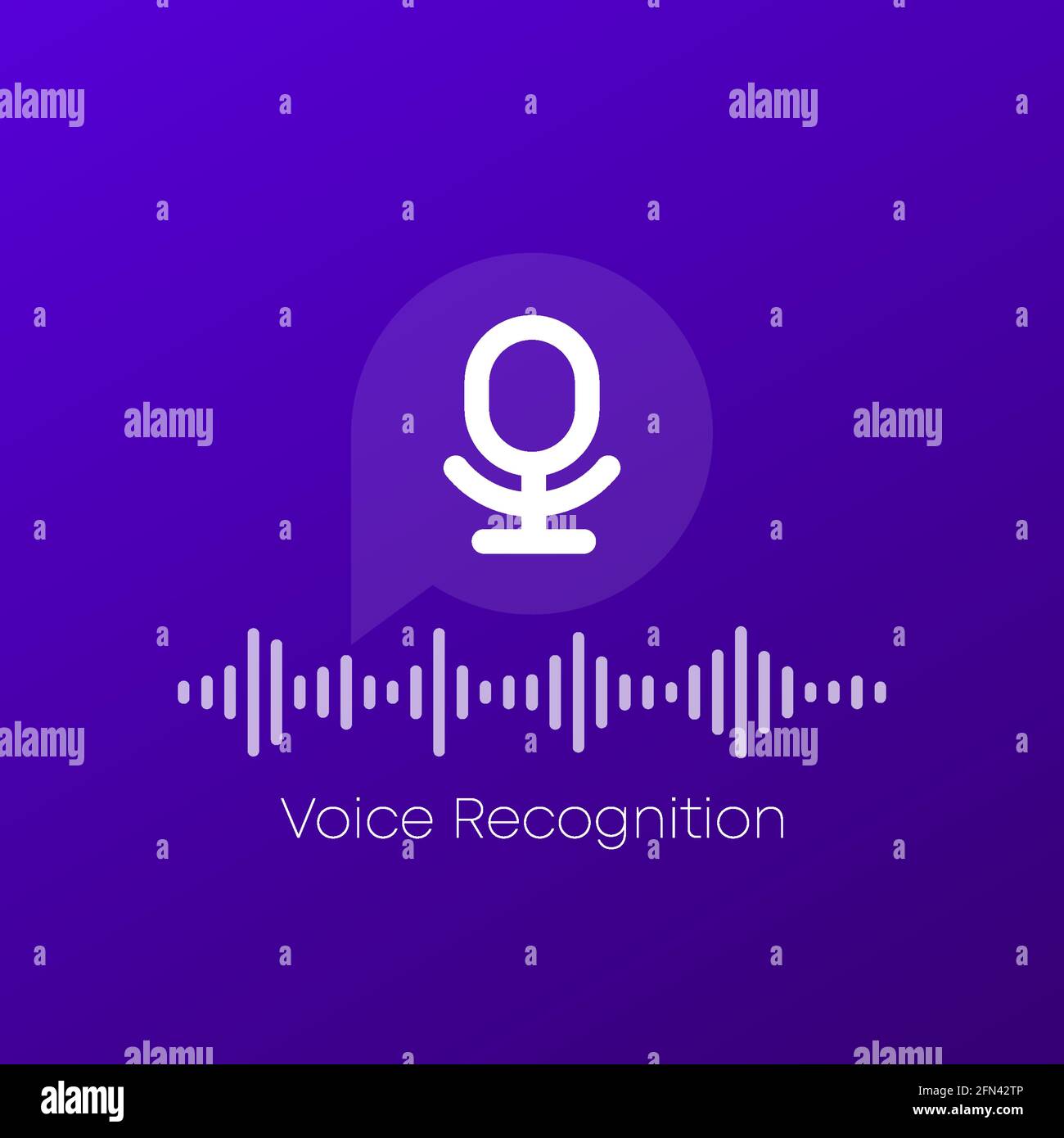 Voice and audio recognition vector Stock Vector Image & Art - Alamy