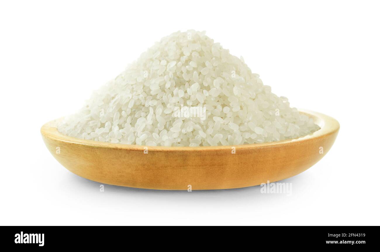 rice grains isolated on white background Stock Photo - Alamy