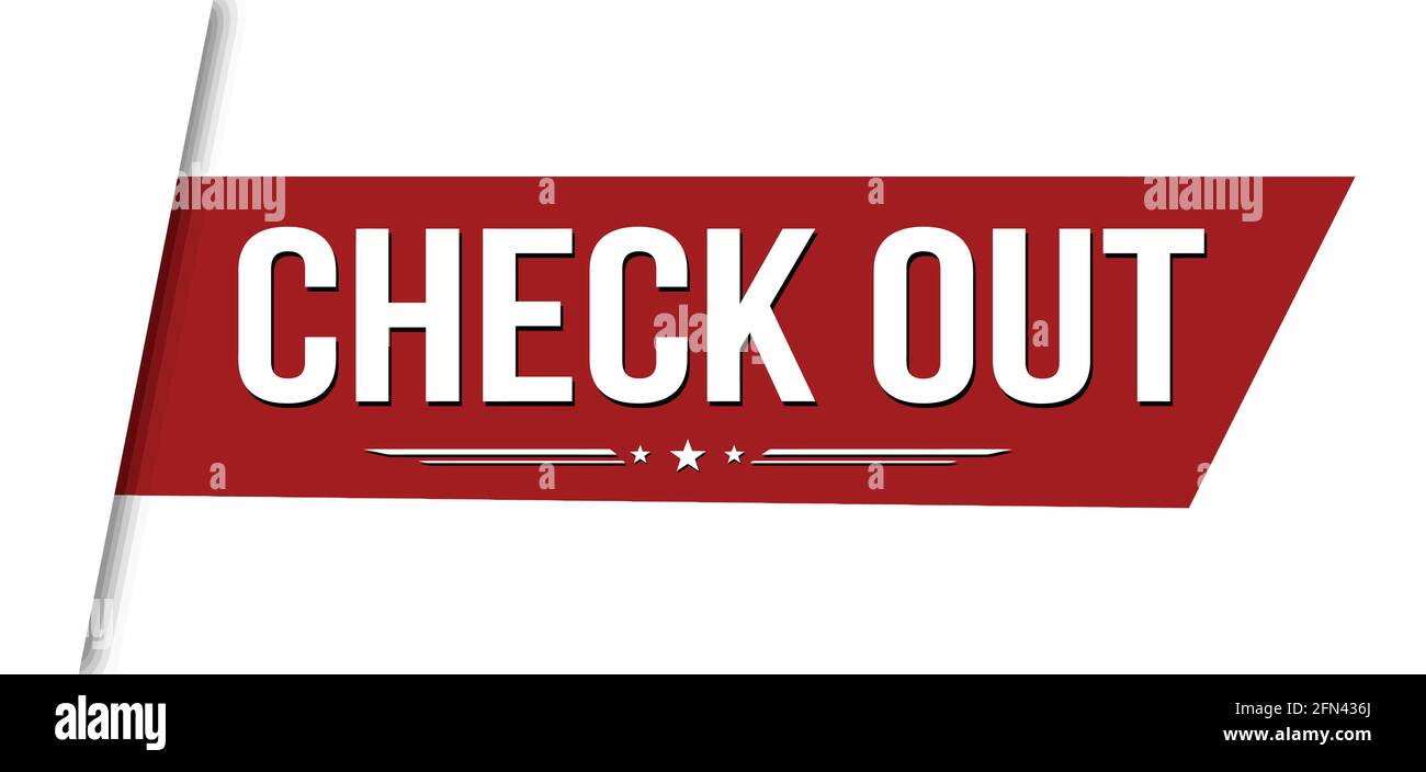Check out banner design on white background, vector illustration Stock ...