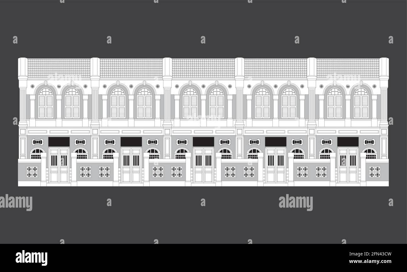 Terrace front Stock Vector Images - Alamy