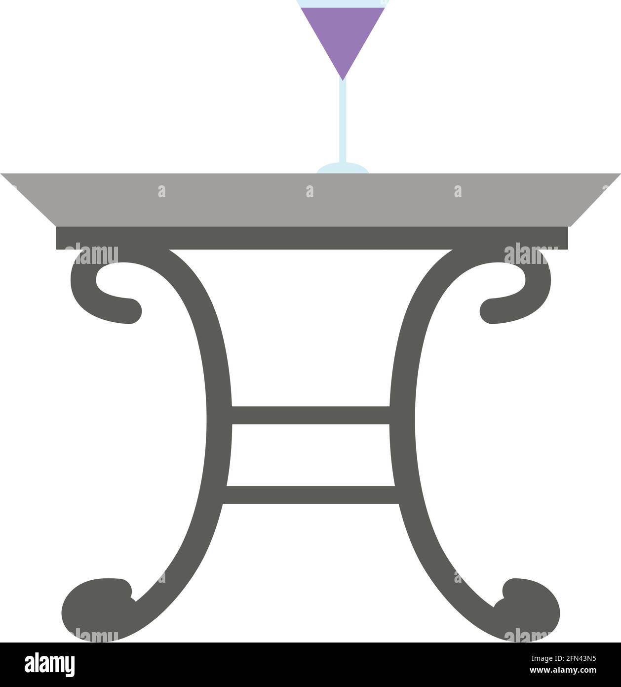 Metalic table Stock Vector Images - Alamy