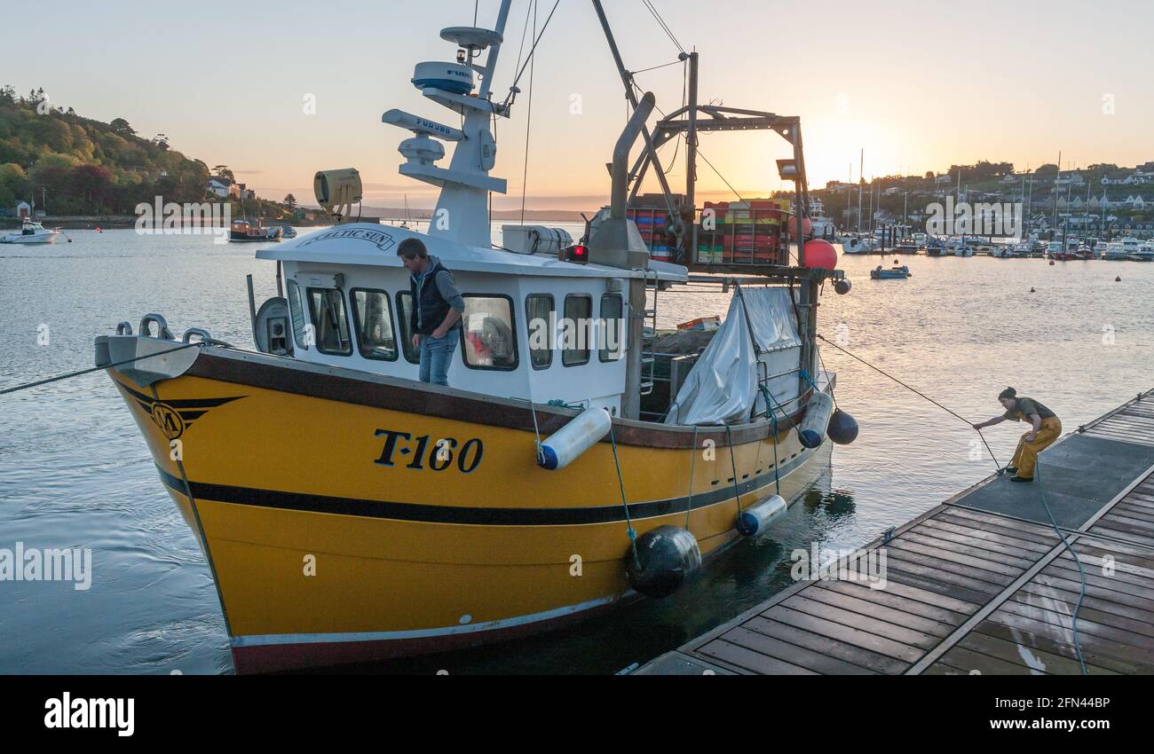 Crosshaven, Cork, Ireland. 14th May, 2021. Fisherman Billy Moriarty of ...