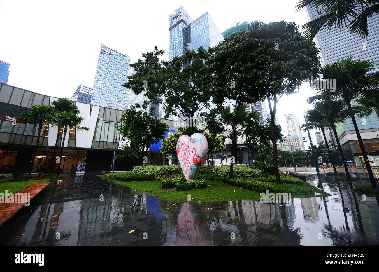 Street art of High street at Bonifacio Global City Stock Photo - Alamy