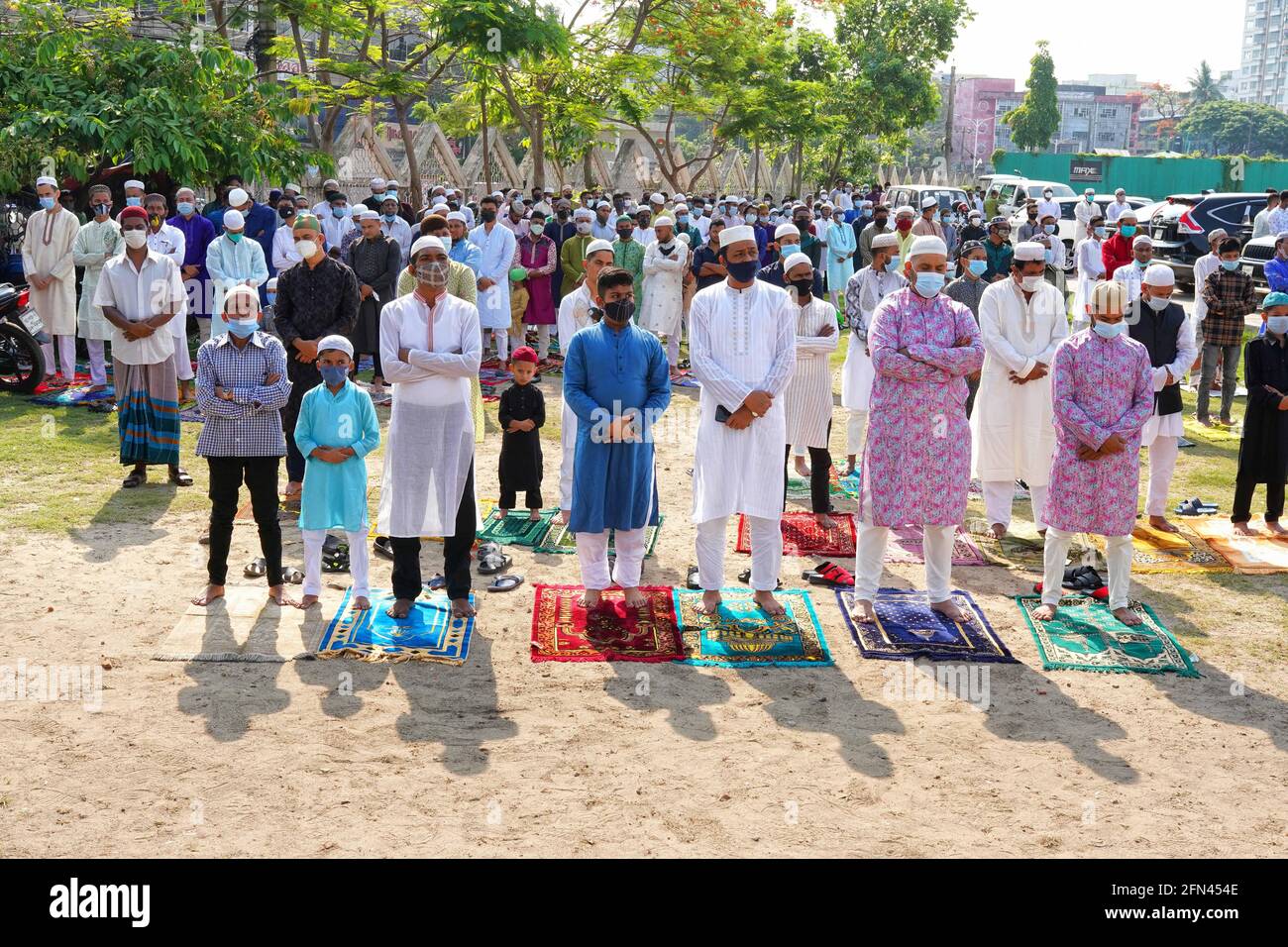 Chittagong, Bangladesh. 14th May, 2021. Muslims perform Eid al-Fitr ...