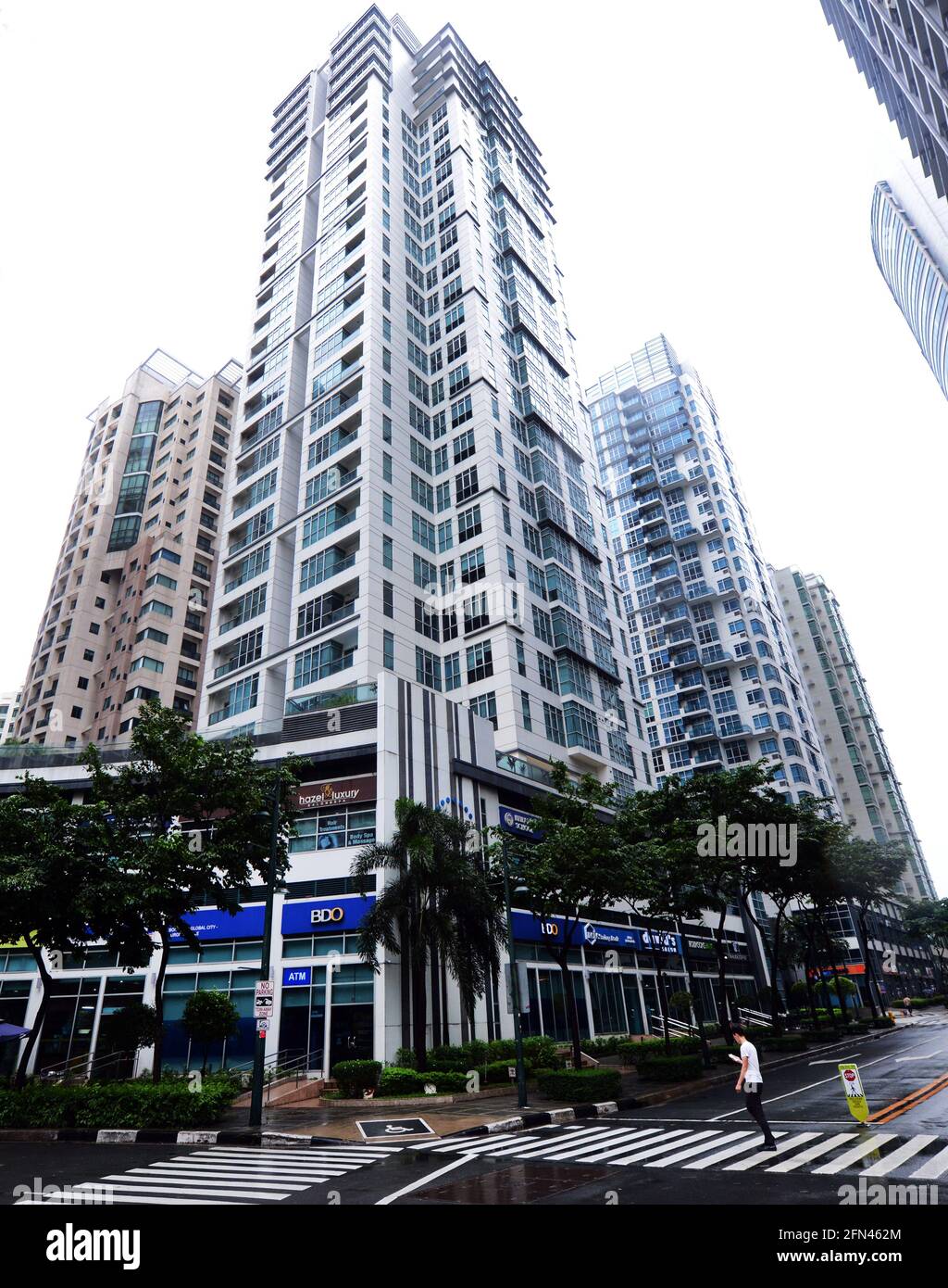 Modern residential buildings in Bonifacio Global City in Metro Manila ...