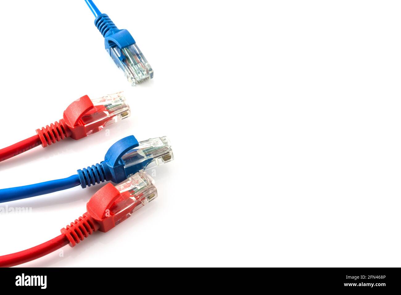 Network internet cable isolated on white background Stock Photo - Alamy