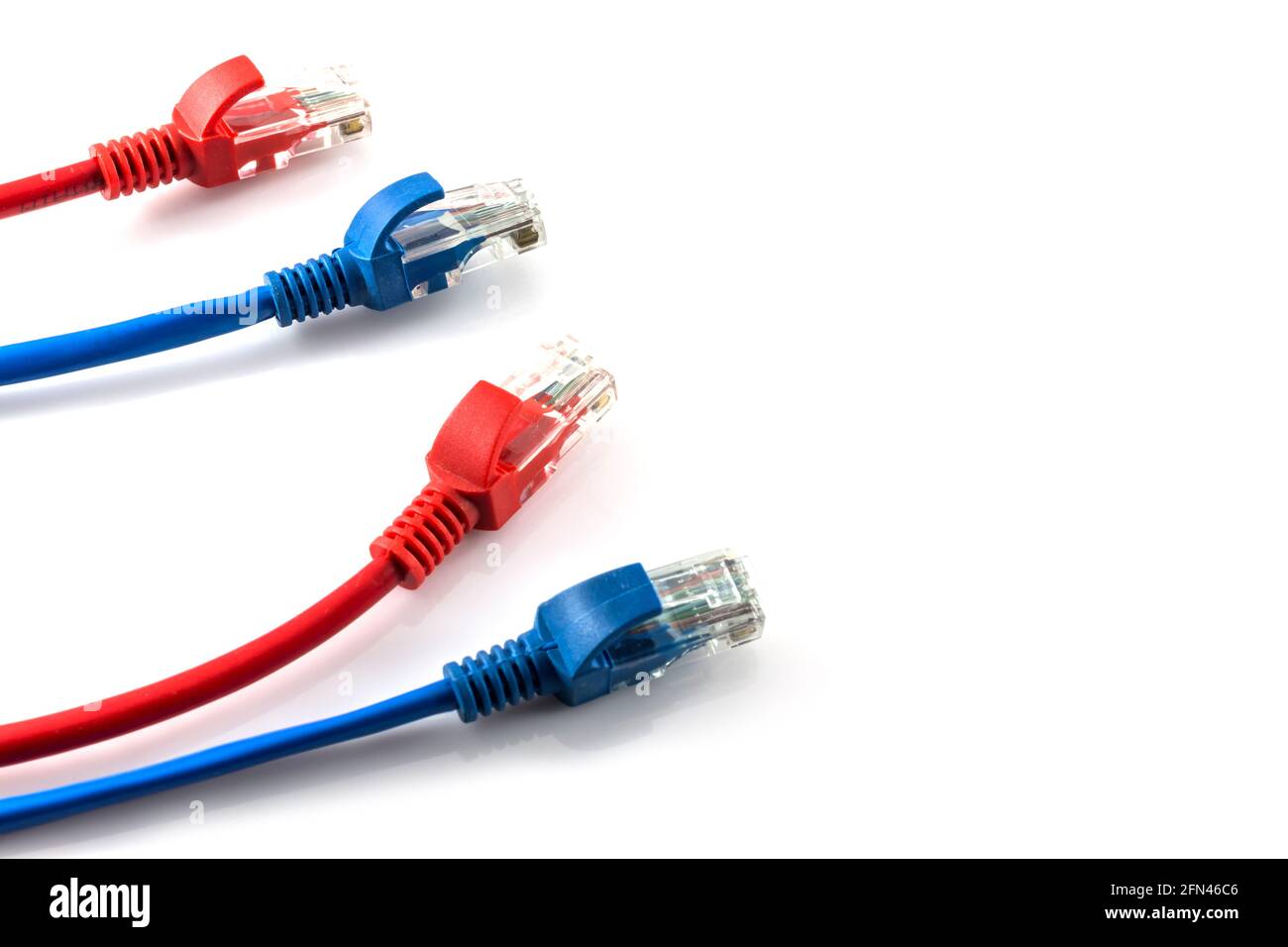 Network internet cable isolated on white background Stock Photo - Alamy