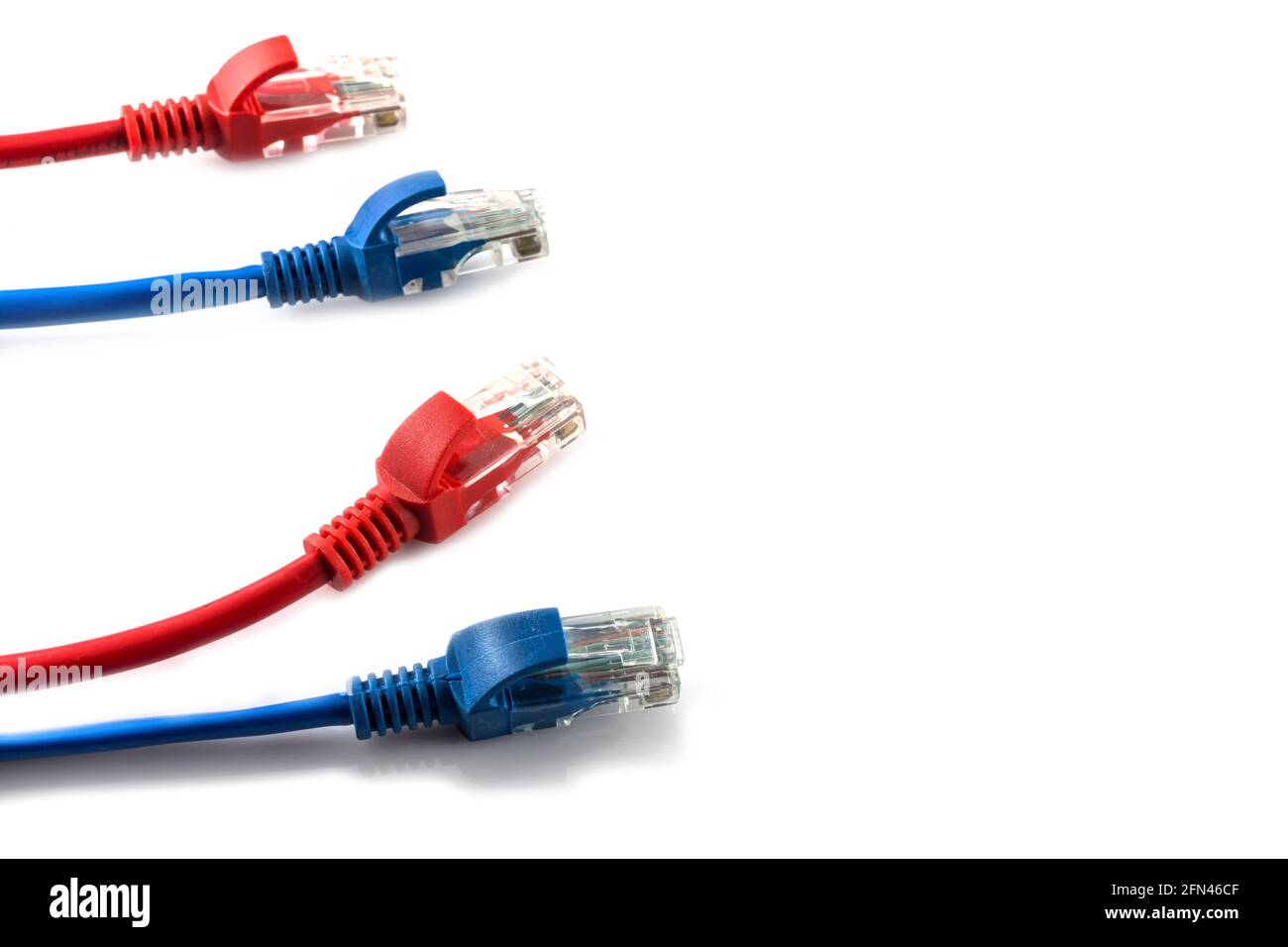 Network internet cable isolated on white background Stock Photo - Alamy