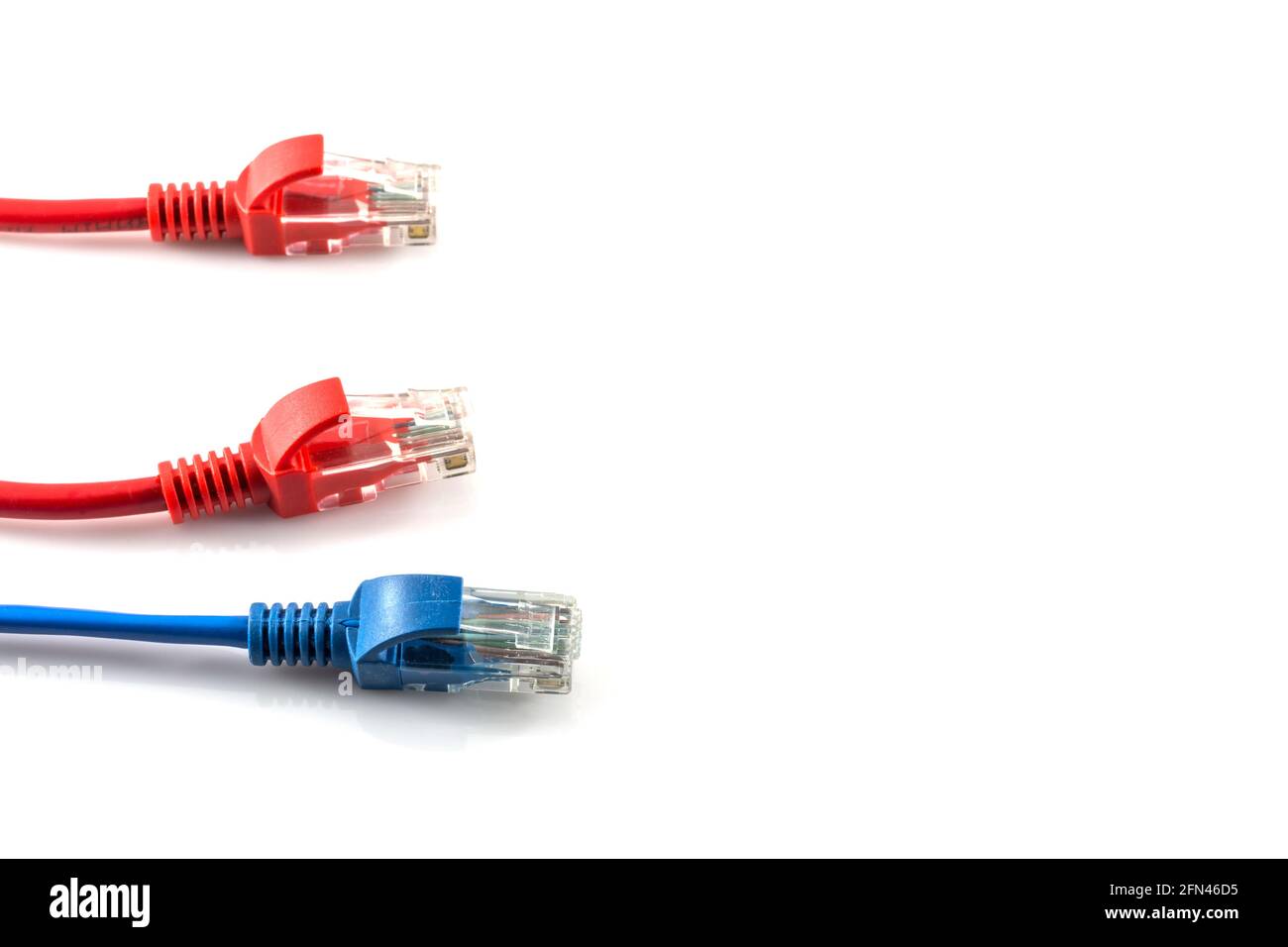 Network internet cable isolated on white background Stock Photo - Alamy